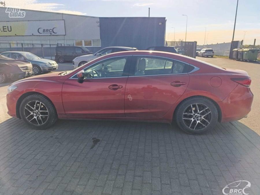 Sarkans Mazda 6 2016 Avižieniai, ar dzinēja tilpumu 2.50 L un nobraukumu 126 tūkst. km par 4900 €, foto 3 vietnē AUTOMOTO.COM.LV