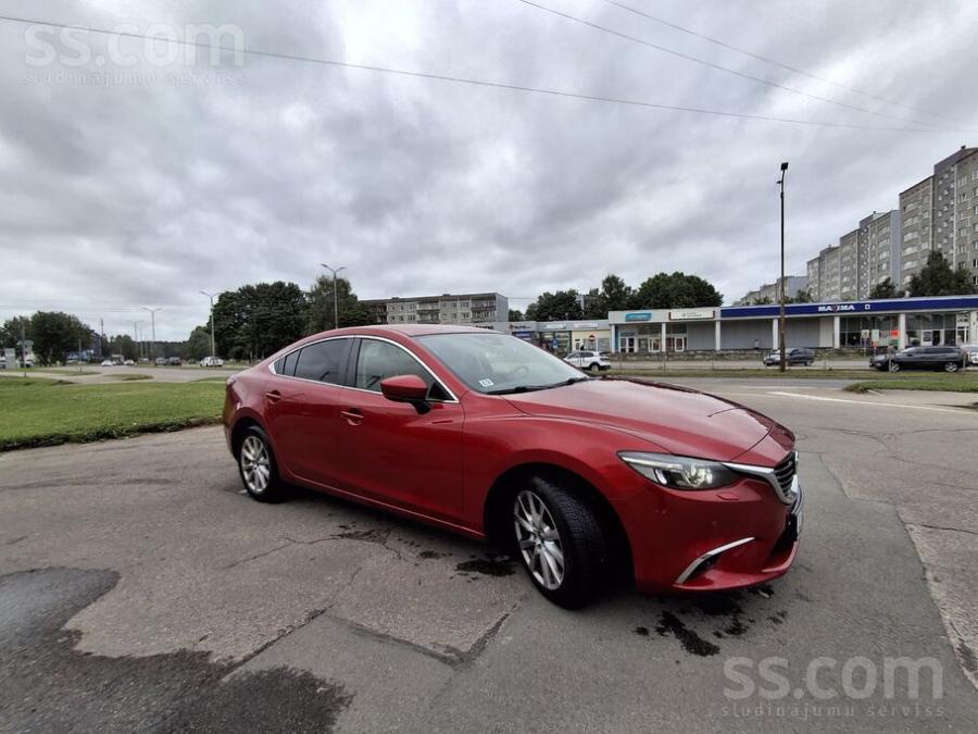 Red Mazda 6 2018 in Riga, with an engine capacity of 2.00 L and mileage of 184 thousand km for 13500 €, photo 1 on AUTOMOTO.COM.LV