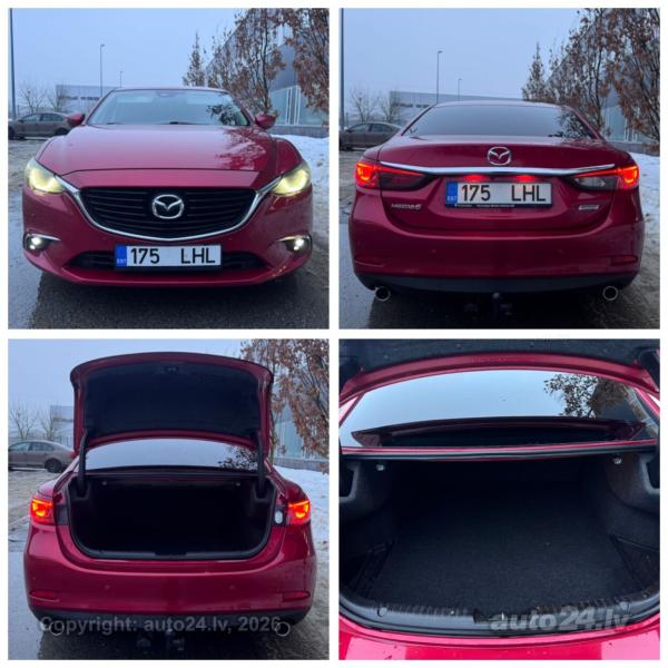 Red Mazda 6 2018 in Tallinn, with an engine capacity of 2.20 L and mileage of 204 thousand km for 8450 €, photo 6 on AUTOMOTO.COM.LV
