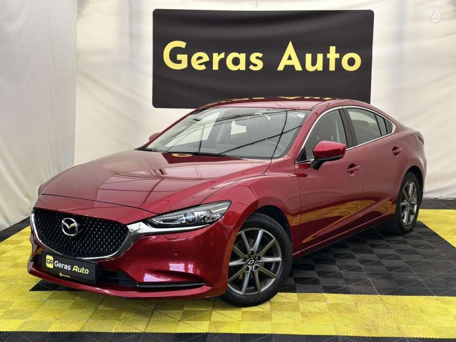 Red Mazda 6 2018 in Vilnius, with an engine capacity of 2.00 L and mileage of 97 thousand km for 14999 €, photo 1 on AUTOMOTO.COM.LV