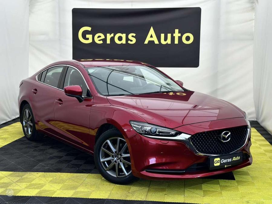 Red Mazda 6 2018 in Vilnius, with an engine capacity of 2.00 L and mileage of 97 thousand km for 14999 €, photo 4 on AUTOMOTO.COM.LV