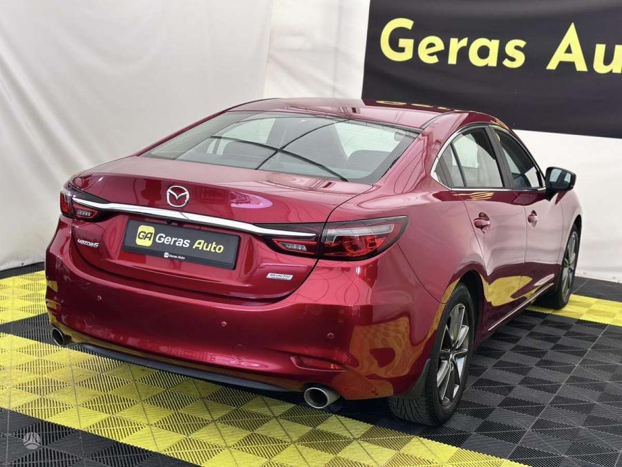 Red Mazda 6 2018 in Vilnius, with an engine capacity of 2.00 L and mileage of 97 thousand km for 14999 €, photo 5 on AUTOMOTO.COM.LV