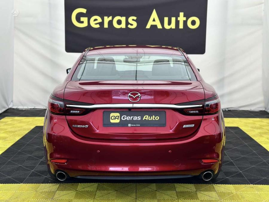 Red Mazda 6 2018 in Vilnius, with an engine capacity of 2.00 L and mileage of 97 thousand km for 14999 €, photo 6 on AUTOMOTO.COM.LV