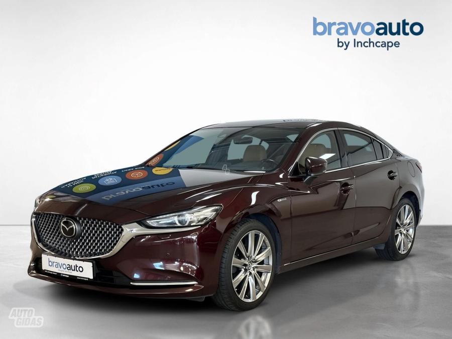 Red Mazda 6 2023 in Vilnius, with an engine capacity of 2.50 L and mileage of 92 thousand km for 24500 €, photo 1 on AUTOMOTO.COM.LV