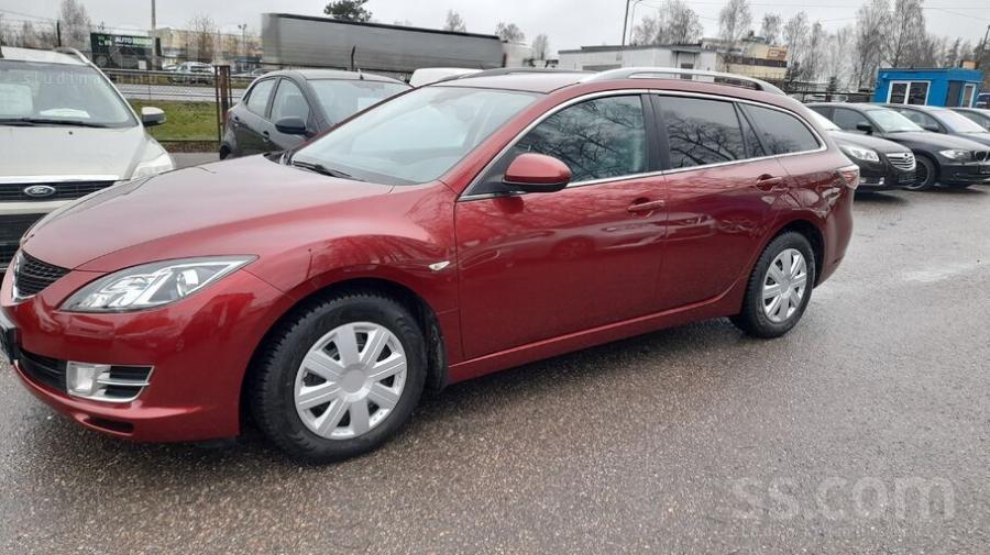 Sarkans Mazda 6 2009 Rīga, ar dzinēja tilpumu 1.80 L un nobraukumu 265 tūkst. km par 3700 €, foto 5 vietnē AUTOMOTO.COM.LV