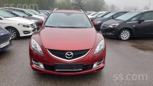 Red Mazda 6 2009 in Riga, with an engine capacity of 1.80 L and mileage of 258 thousand km for 3500 €, photo 22 on AUTOMOTO.COM.LV
