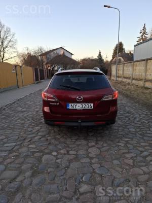 Sarkans Mazda 6 2010 Jelgava, ar dzinēja tilpumu 2.20 L un nobraukumu 250 tūkst. km par 3350 €, foto 3 vietnē AUTOMOTO.COM.LV