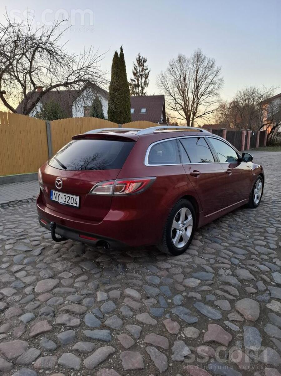 Sarkans Mazda 6 2010 Jelgava, ar dzinēja tilpumu 2.20 L un nobraukumu 251 tūkst. km par 3500 €, foto 6 vietnē AUTOMOTO.COM.LV