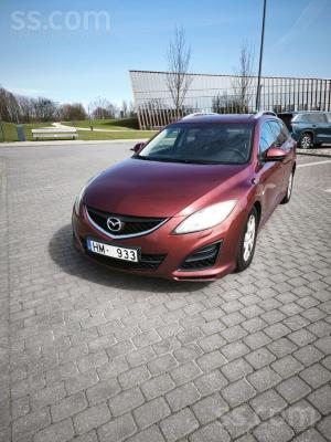 Sarkans Mazda 6 2010 Ventspils, ar dzinēja tilpumu 2.20 L un nobraukumu 230 tūkst. km par 3200 €, foto 3 vietnē AUTOMOTO.COM.LV