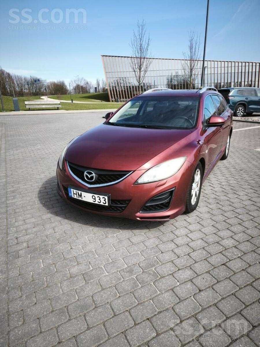 Sarkans Mazda 6 2010 Ventspils, ar dzinēja tilpumu 2.20 L un nobraukumu 230 tūkst. km par 3200 €, foto 3 vietnē AUTOMOTO.COM.LV