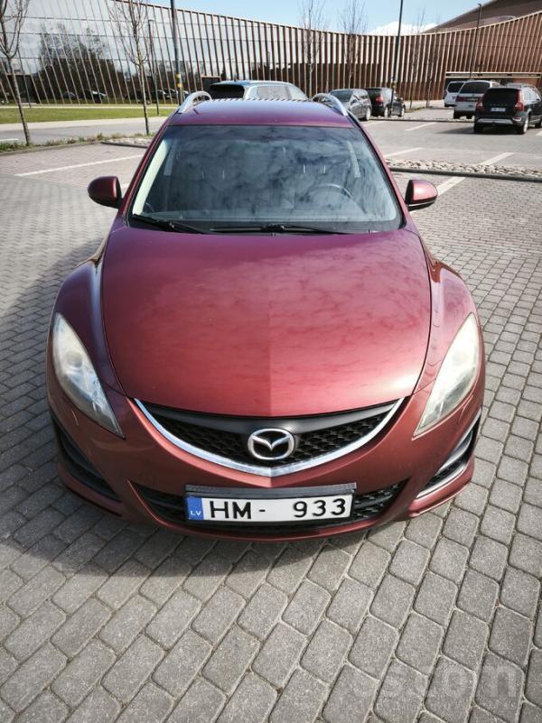 Sarkans Mazda 6 2010 Ventspils, ar dzinēja tilpumu 2.20 L un nobraukumu 230 tūkst. km par 3200 €, foto 10 vietnē AUTOMOTO.COM.LV