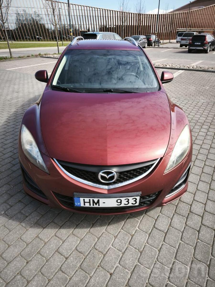 Sarkans Mazda 6 2010 Ventspils, ar dzinēja tilpumu 2.20 L un nobraukumu 230 tūkst. km par 3200 €, foto 11 vietnē AUTOMOTO.COM.LV