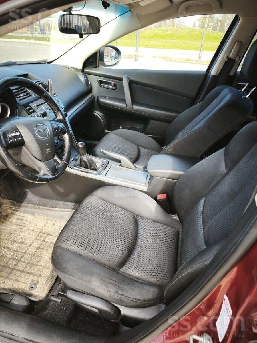 Sarkans Mazda 6 2010 Ventspils, ar dzinēja tilpumu 2.20 L un nobraukumu 230 tūkst. km par 3200 €, foto 17 vietnē AUTOMOTO.COM.LV
