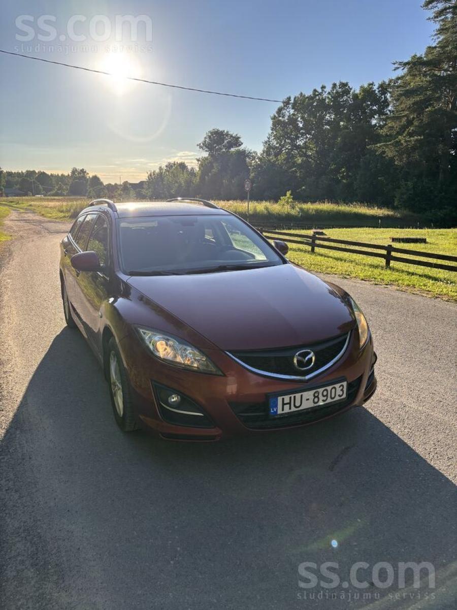 Sarkans Mazda 6 2011 Ogre, ar dzinēja tilpumu 2.00 L un nobraukumu 233 tūkst. km par 3050 €, foto 3 vietnē AUTOMOTO.COM.LV