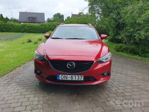 Sarkans Mazda 6 2013 Bauska, ar dzinēja tilpumu 2.20 L un nobraukumu 212 tūkst. km par 4950 €, foto 2 vietnē AUTOMOTO.COM.LV
