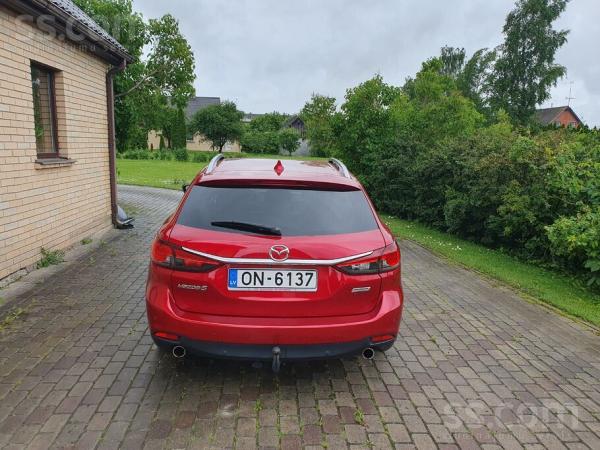 Sarkans Mazda 6 2013 Bauska, ar dzinēja tilpumu 2.20 L un nobraukumu 212 tūkst. km par 4950 €, foto 3 vietnē AUTOMOTO.COM.LV