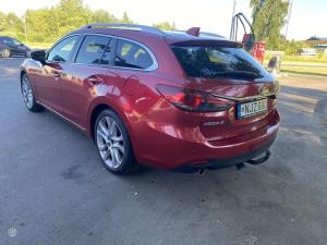 Sarkans Mazda 6 2013 Rokiškis, ar dzinēja tilpumu 2.18 L un nobraukumu 260 tūkst. km par 4499 €, foto  vietnē AUTOMOTO.COM.LV