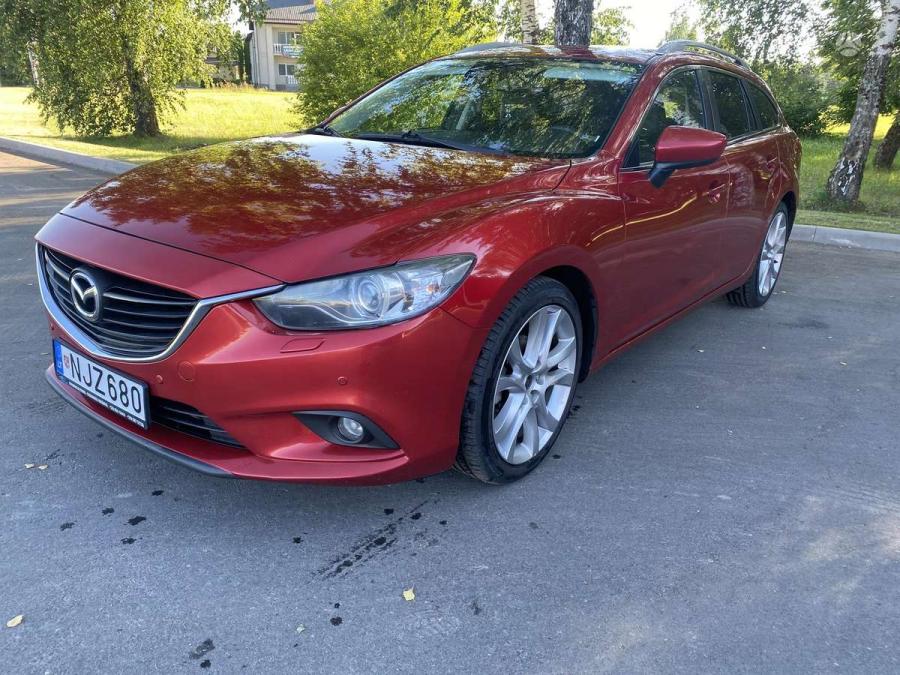 Red Mazda 6 2013 in Rokiskis, with an engine capacity of 2.18 L and mileage of 260 thousand km for 4499 €, photo 4 on AUTOMOTO.COM.LV