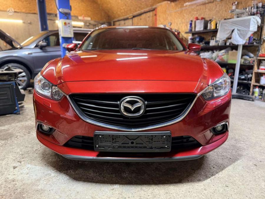Sarkans Mazda 6 2014 Utena, ar dzinēja tilpumu 2.18 L un nobraukumu 267 tūkst. km par 5990 €, foto 3 vietnē AUTOMOTO.COM.LV
