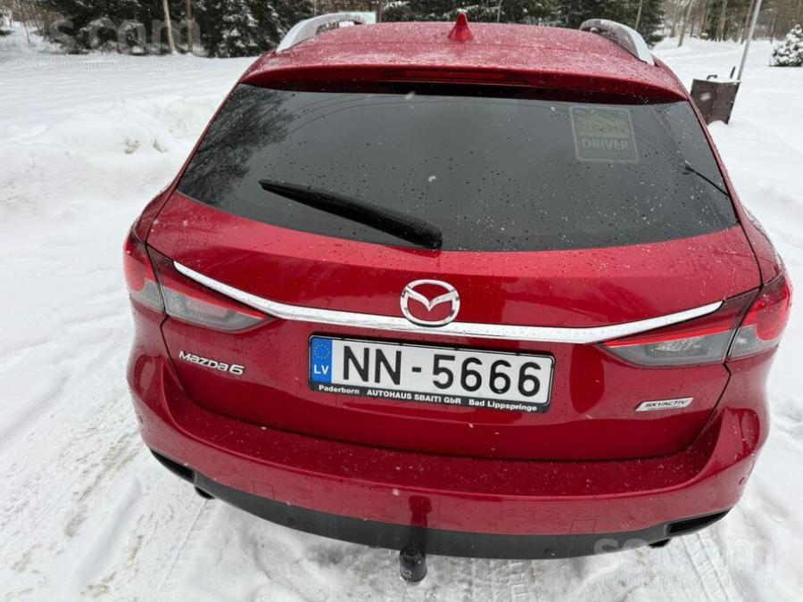 Sarkans Mazda 6 2014 Rīga, ar dzinēja tilpumu 2.20 L un nobraukumu 201 tūkst. km par 5500 €, foto 6 vietnē AUTOMOTO.COM.LV