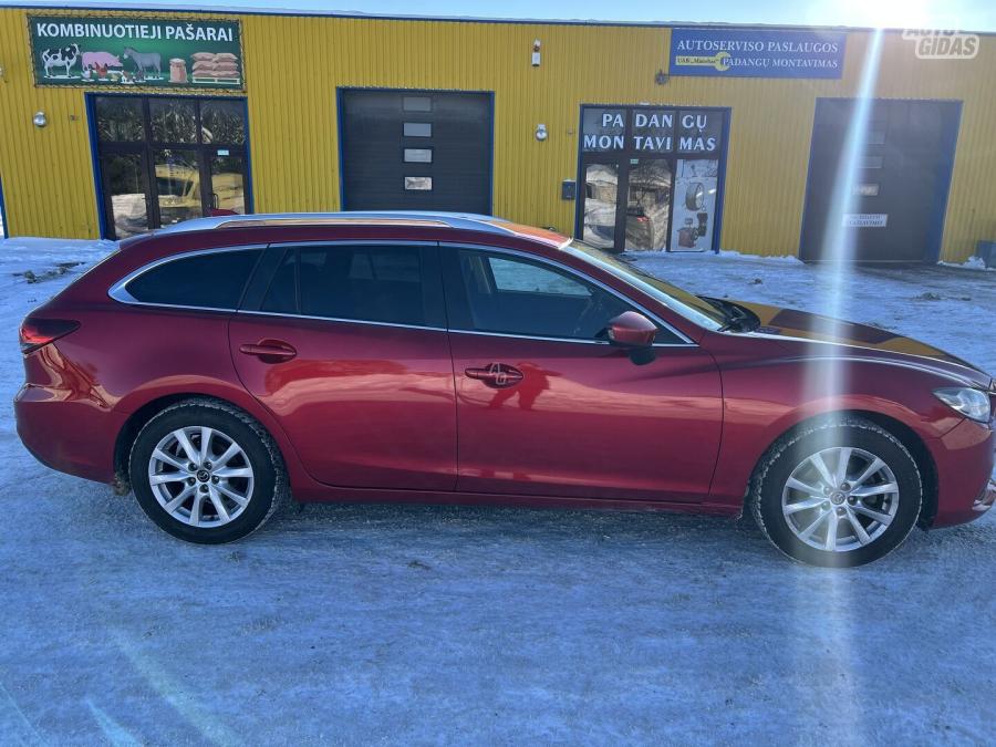 Sarkans Mazda 6 2014 Tauragė, ar dzinēja tilpumu 2.20 L un nobraukumu 224 tūkst. km par 4500 €, foto 4 vietnē AUTOMOTO.COM.LV