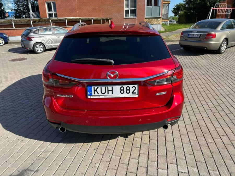 Красный Мазда 6 2014 в Клайпеда, объемом двигателя 2.20 л и пробегом 264 тыс. км за 4899 €, фото 5 на AUTOMOTO.COM.LV