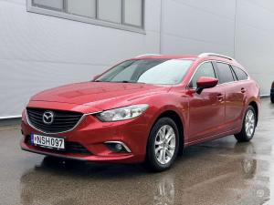 Red Mazda 6 2014 in Utena, with an engine capacity of 2.18 L and mileage of 277 thousand km for 5490 €, photo 12 on AUTOMOTO.COM.LV