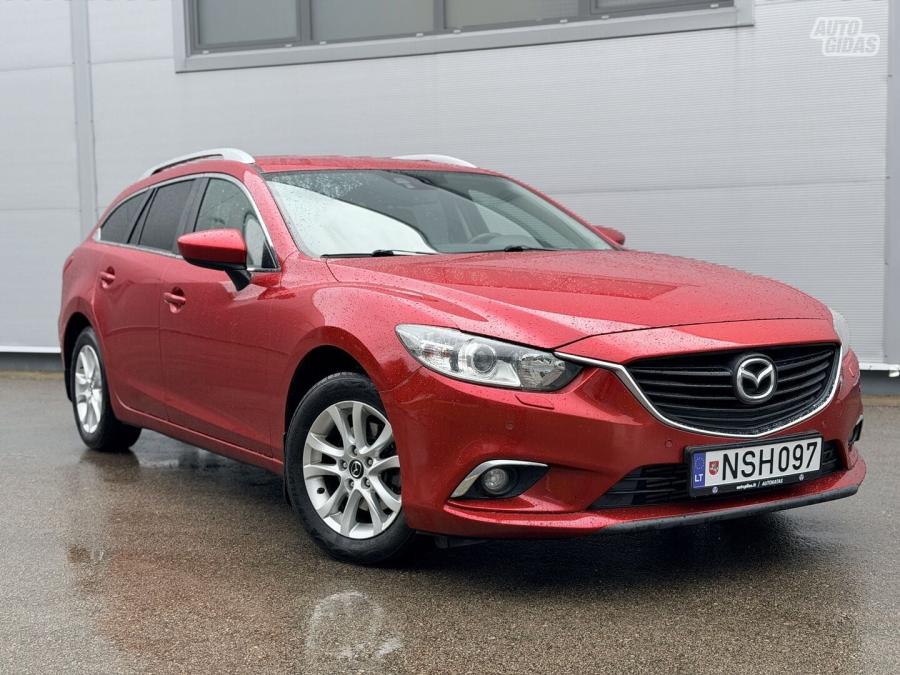 Red Mazda 6 2014 in Utena, with an engine capacity of 2.20 L and mileage of 277 thousand km for 5490 €, photo 6 on AUTOMOTO.COM.LV