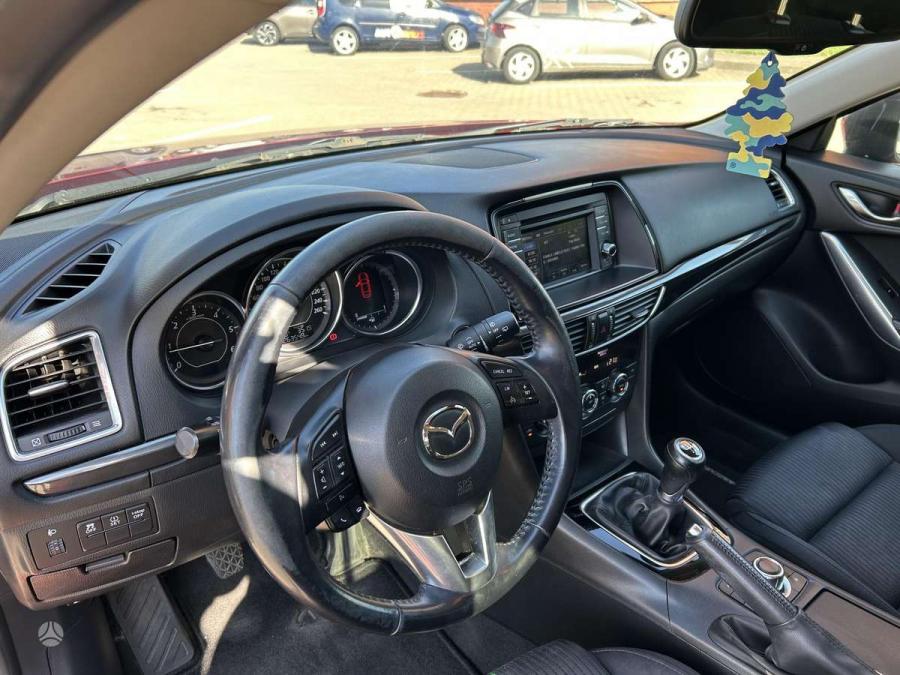 Sarkans Mazda 6 2014 Klaipėda, ar dzinēja tilpumu 2.19 L un nobraukumu 264 tūkst. km par 4899 €, foto 10 vietnē AUTOMOTO.COM.LV