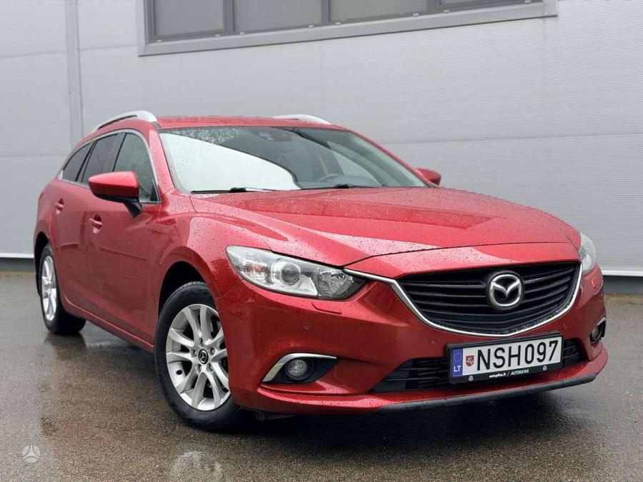 Red Mazda 6 2014 in Utena, with an engine capacity of 2.18 L and mileage of 277 thousand km for 5350 €, photo 6 on AUTOMOTO.COM.LV