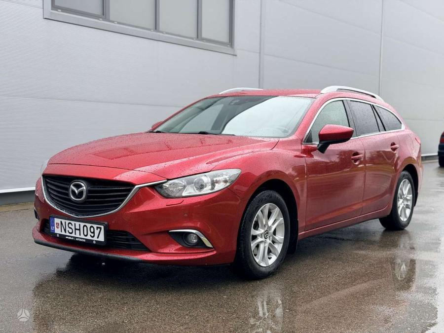 Red Mazda 6 2014 in Utena, with an engine capacity of 2.18 L and mileage of 277 thousand km for 5350 €, photo 7 on AUTOMOTO.COM.LV