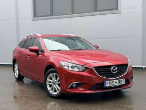 Sarkans Mazda 6 2014 Utena, ar dzinēja tilpumu 2.18 L un nobraukumu 277 tūkst. km par 5350 €, foto  vietnē AUTOMOTO.COM.LV