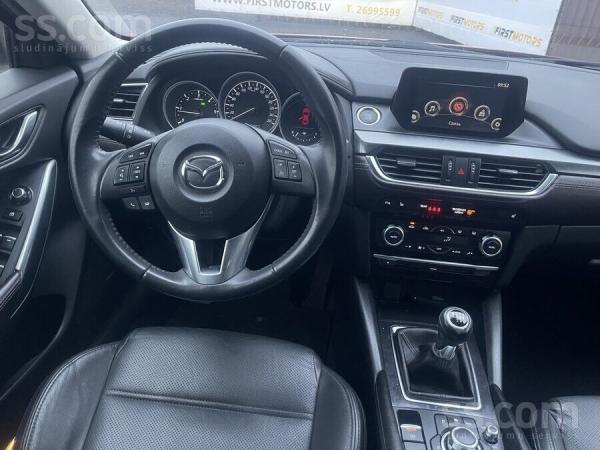 Red Mazda 6 2015 in Riga, with an engine capacity of 2.20 L and mileage of 207 thousand km for 6950 €, photo 7 on AUTOMOTO.COM.LV