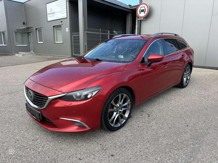 Красный Мазда 6 2015 в Мариямполе, объемом двигателя 2.19 л и пробегом 270 тыс. км за 6750 €, фото 1 на AUTOMOTO.COM.LV