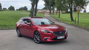 Sarkans Mazda 6 2015 Kauņa, ar dzinēja tilpumu 2.19 L un nobraukumu 218 tūkst. km par 6600 €, foto  vietnē AUTOMOTO.COM.LV