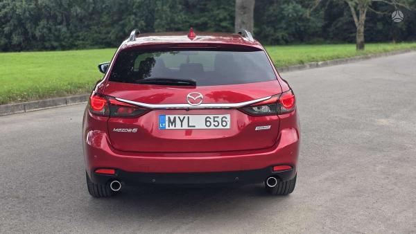 Sarkans Mazda 6 2015 Kauņa, ar dzinēja tilpumu 2.19 L un nobraukumu 218 tūkst. km par 6600 €, foto 4 vietnē AUTOMOTO.COM.LV