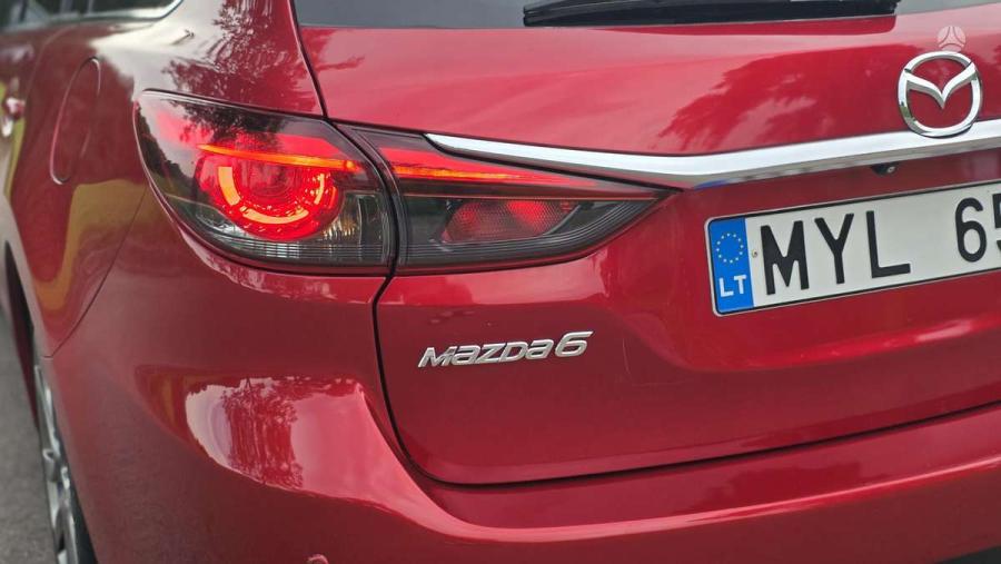 Sarkans Mazda 6 2015 Kauņa, ar dzinēja tilpumu 2.19 L un nobraukumu 218 tūkst. km par 6600 €, foto 16 vietnē AUTOMOTO.COM.LV