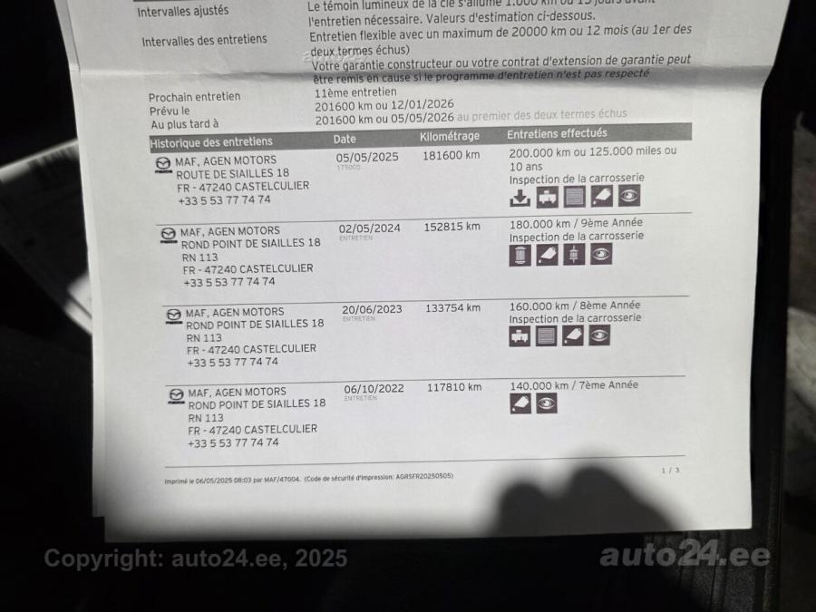 Мазда 6 2017 в Таллин, объемом двигателя 2.20 л и пробегом 183 тыс. км за 9990 €, фото 30 на AUTOMOTO.COM.LV