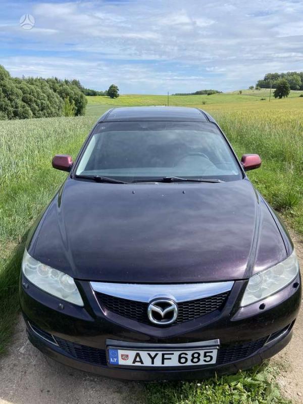 Violet Mazda 6 2007 in Kaunas, with an engine capacity of 2.00 L and mileage of 228 thousand km for 500 €, photo 6 on AUTOMOTO.COM.LV