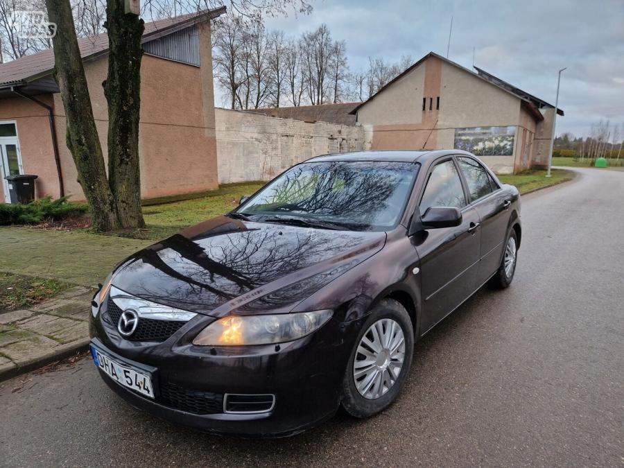 Violet Mazda 6 2008 in Ukmerge, with an engine capacity of 1.80 L and mileage of 178 thousand km for 500 €, photo 1 on AUTOMOTO.COM.LV