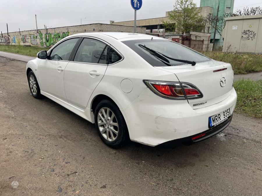 Balts Mazda 6 2012 Kauņa, ar dzinēja tilpumu 2.18 L un nobraukumu 293 tūkst. km par 1950 €, foto 5 vietnē AUTOMOTO.COM.LV