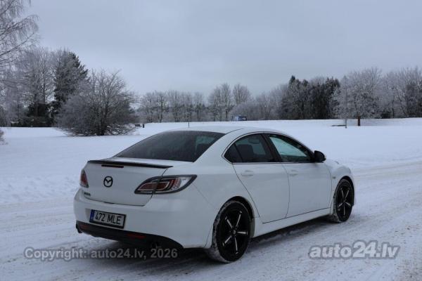 White Mazda 6 2008 in Rapla, with an engine capacity of 2.50 L and mileage of 221 thousand km for 2500 €, photo 6 on AUTOMOTO.COM.LV