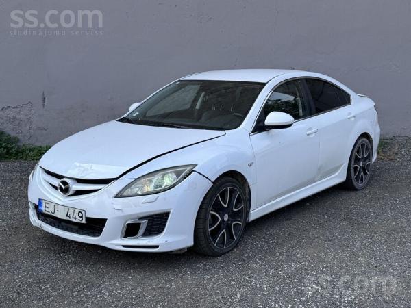 White Mazda 6 2008 in Riga, with an engine capacity of 2.50 L and mileage of 370 thousand km for 990 €, photo 2 on AUTOMOTO.COM.LV