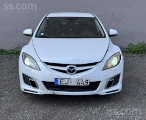 White Mazda 6 2008 in Riga, with an engine capacity of 2.50 L and mileage of 370 thousand km for 990 €, photo 6 on AUTOMOTO.COM.LV