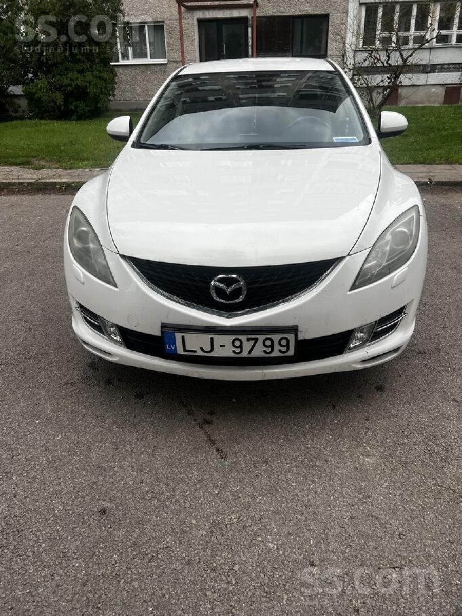 Белый Мазда 6 2008 в Юрмала, объемом двигателя 2.00 л и пробегом 306 тыс. км за 2700 €, фото 1 на AUTOMOTO.COM.LV