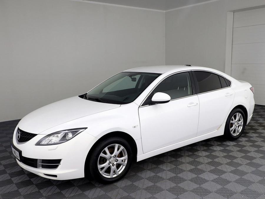 White Mazda 6 2008 in Tallinn, with an engine capacity of 1.80 L and mileage of 399 thousand km for 999 €, photo 10 on AUTOMOTO.COM.LV