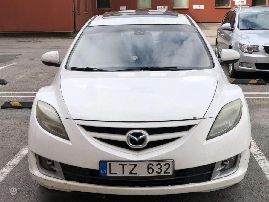 Balts Mazda 6 2010 Klaipėda, ar dzinēja tilpumu 2.49 L un nobraukumu 178 tūkst. km par 1850 €, foto 1 vietnē AUTOMOTO.COM.LV