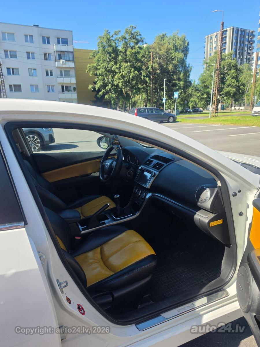 White Mazda 6 2010 in Tallinn, with an engine capacity of 2.20 L and mileage of 320 thousand km for 3500 €, photo 8 on AUTOMOTO.COM.LV