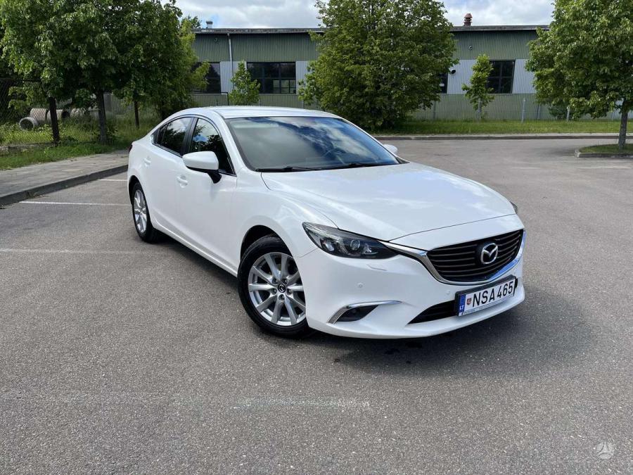 Balts Mazda 6 2016 Utena, ar dzinēja tilpumu 2.00 L un nobraukumu 175 tūkst. km par 11650 €, foto 1 vietnē AUTOMOTO.COM.LV