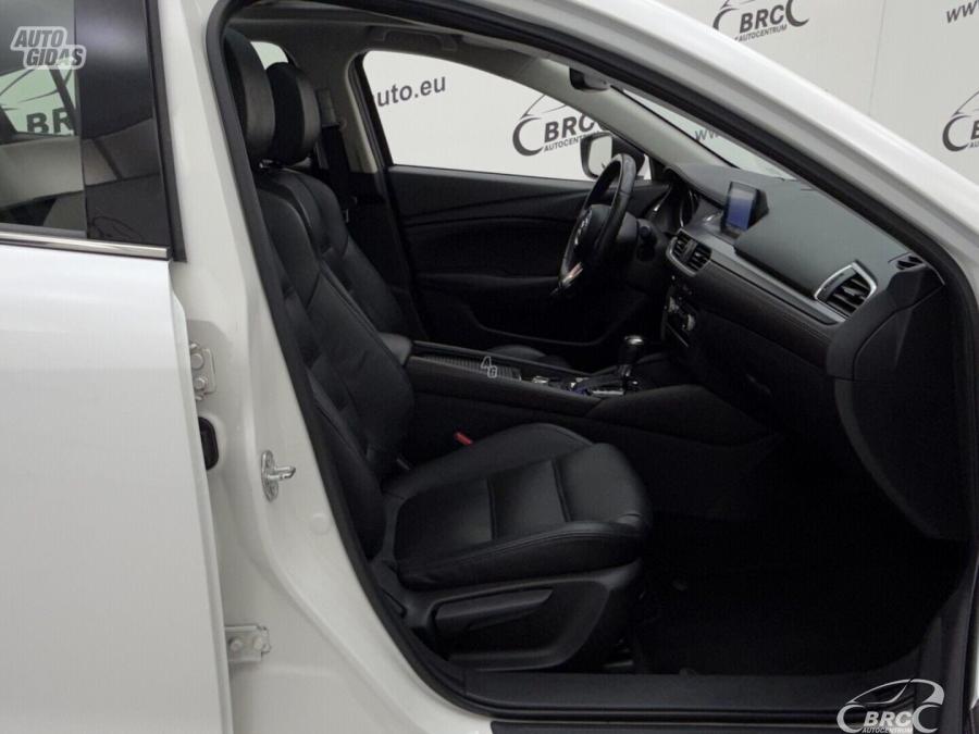 Balts Mazda 6 2017 Avižieniai, ar dzinēja tilpumu 2.50 L un nobraukumu 126 tūkst. km par 9900 €, foto 5 vietnē AUTOMOTO.COM.LV